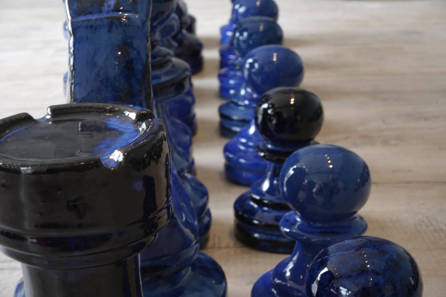 Giant Terracotta Garden Chess Set - DGA by Tina Bird