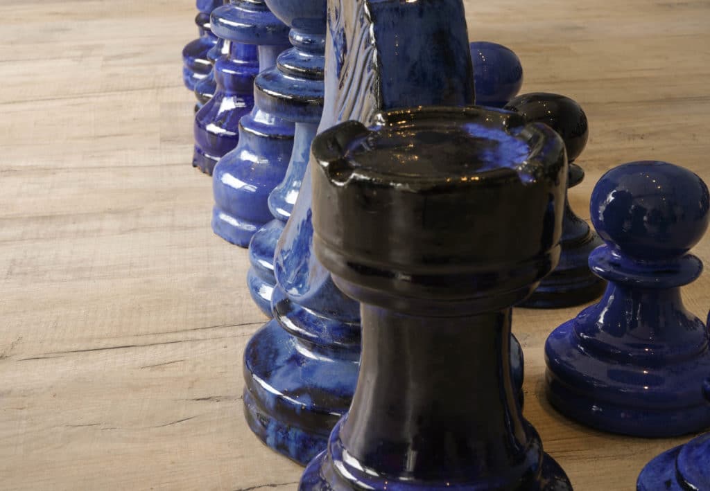 Giant Terracotta Garden Chess Set - DGA by Tina Bird