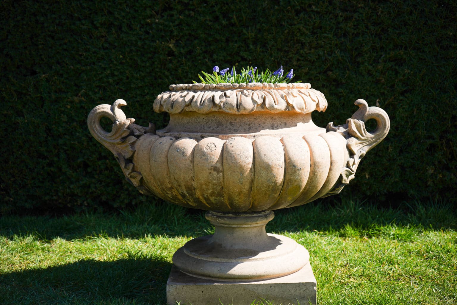 Large Scale Terracotta Garden Urn by James Pulham - DGA by Tina Bird