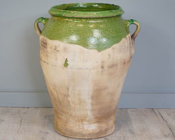 Green Mottled Clay Pot - DGA by Tina Bird