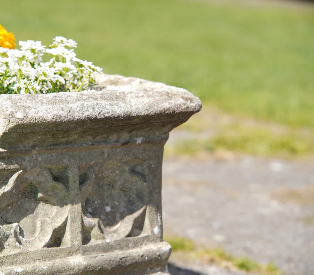 Rectangular Cast Stone Chilstone Planter - DGA by Tina Bird