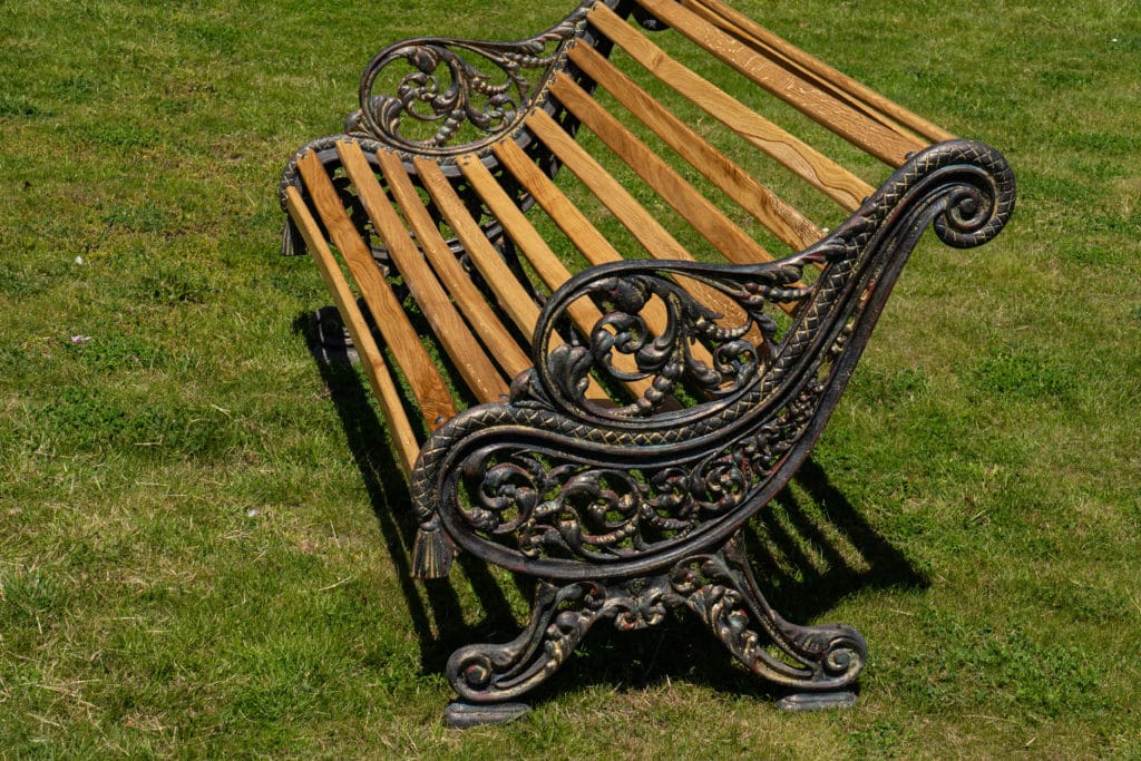Victorian Cast iron Garden Bench - DGA by Tina Bird