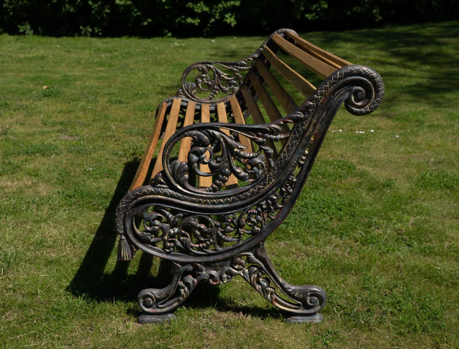 Victorian Cast iron Garden Bench - DGA by Tina Bird