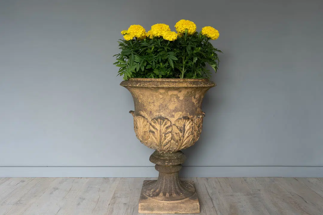 An original Doulton Lambeth Terracotta Garden Urn - DGA by Tina Bird