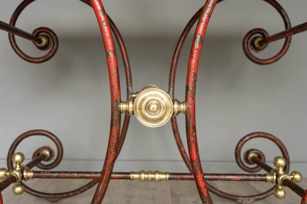 Antique French Pastry Table with Marble Top - DGA by Tina Bird