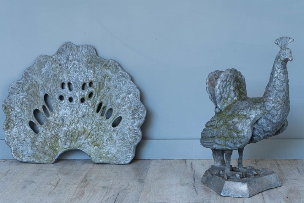 English Garden Decorative Lead Vintage Peacock - DGA by Tina Bird