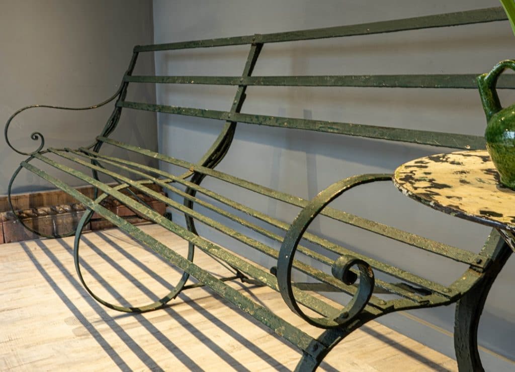 Very large Victorian Strapwork Garden Bench - DGA by Tina Bird