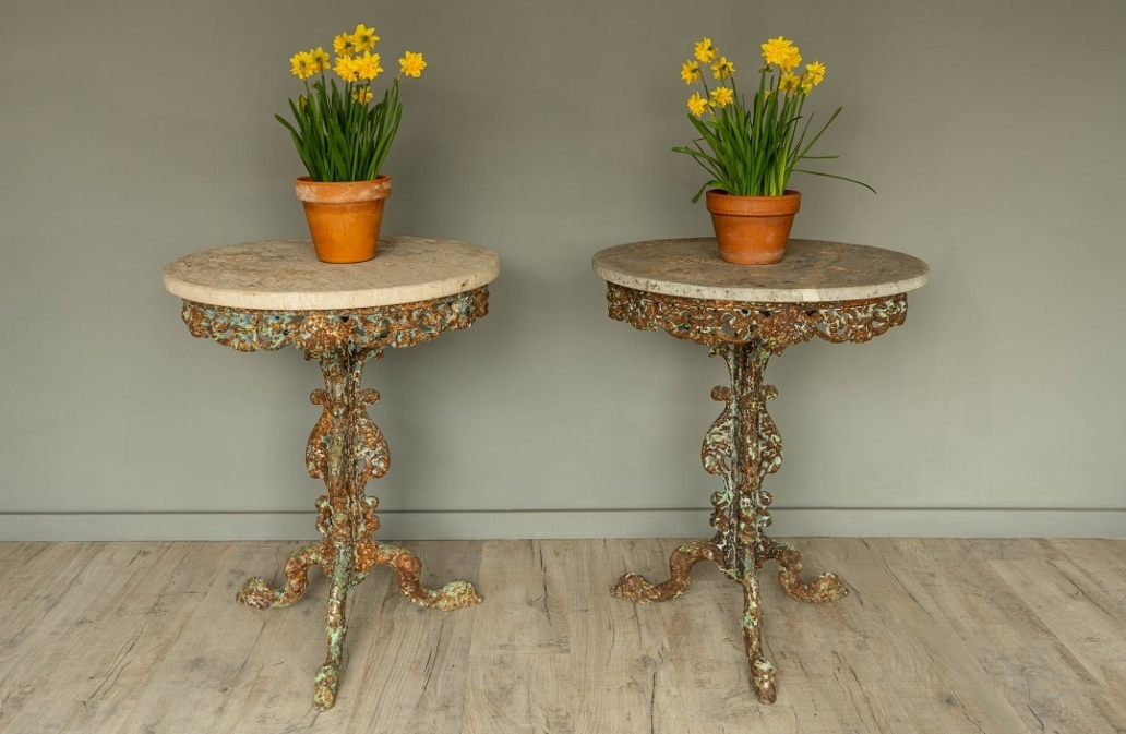Exceptional Pair of c18th century Italian Cast Iron Tables - DGA by ...