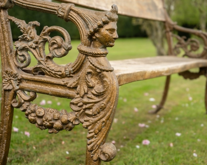 Antique Swan Garden Bench - DGA by Tina Bird