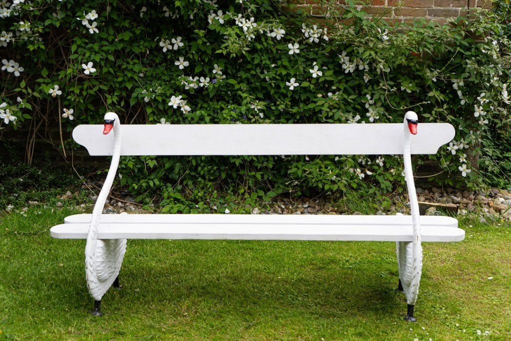 Antique Swan Garden Bench - DGA by Tina Bird