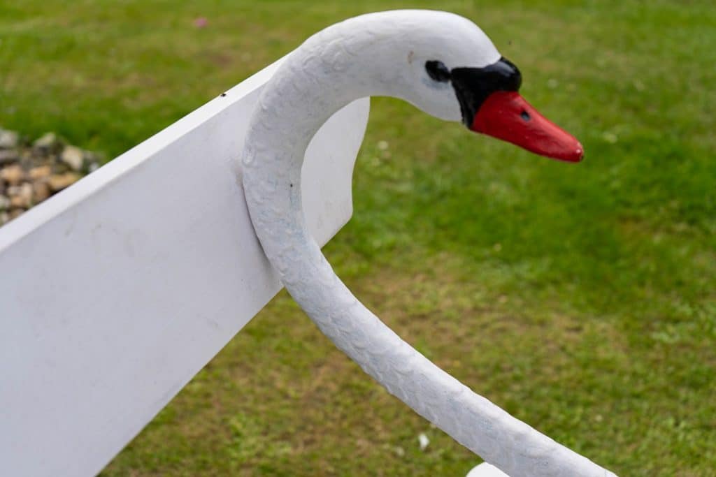 Antique Swan Garden Bench - DGA by Tina Bird