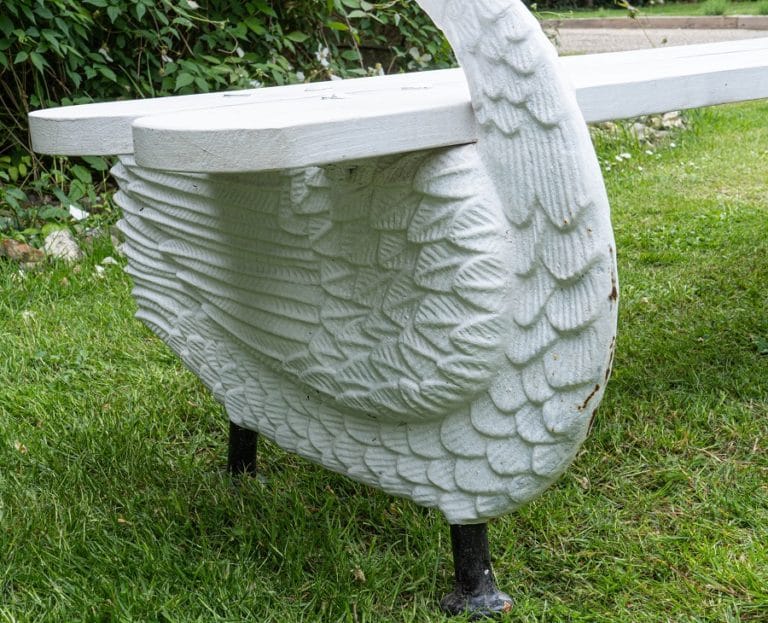 Antique Swan Garden Bench - DGA by Tina Bird