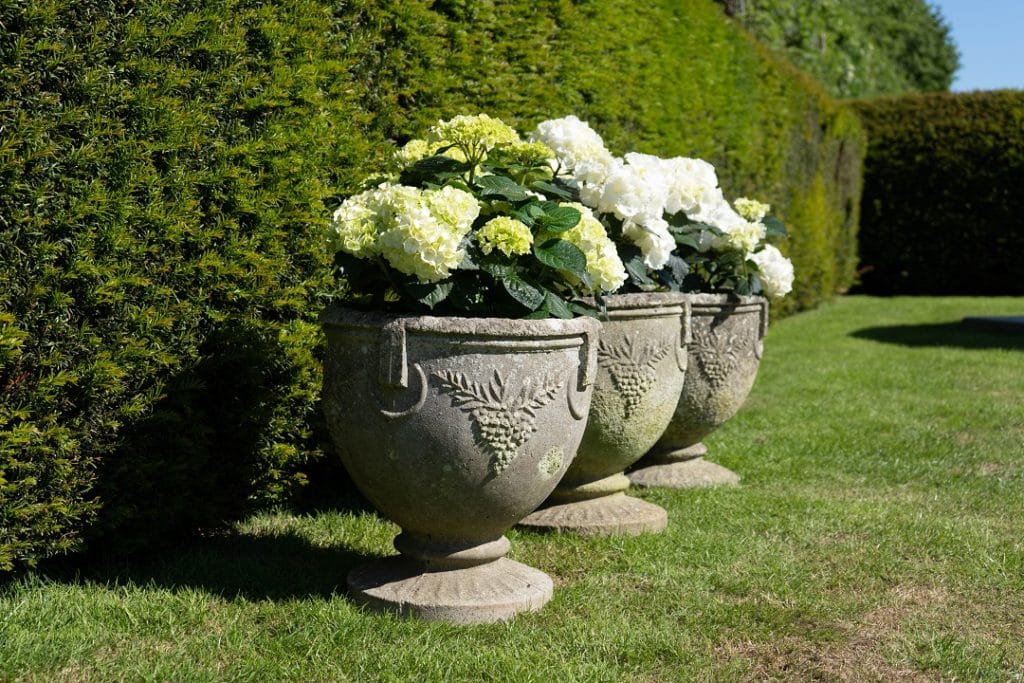 Trio of Cast Stone Garden Planters - DGA by Tina Bird