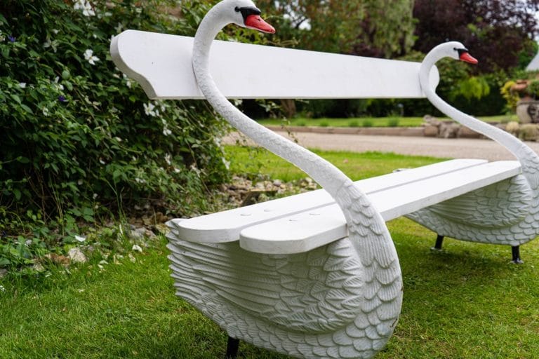 Antique Swan Garden Bench - DGA by Tina Bird