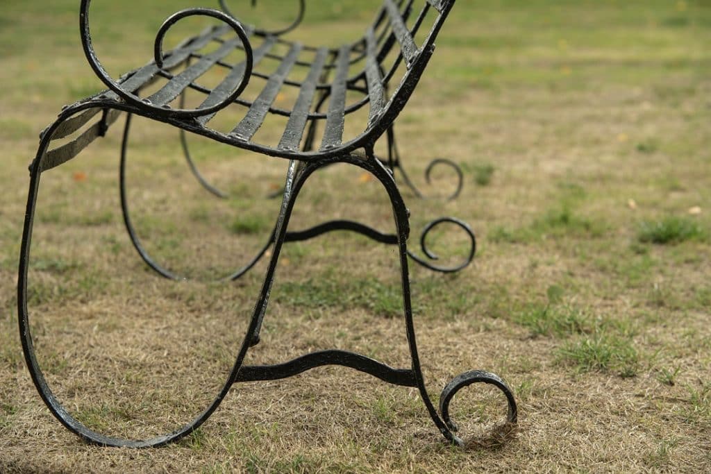 Large Victorian Strapwork Garden Bench - DGA by Tina Bird