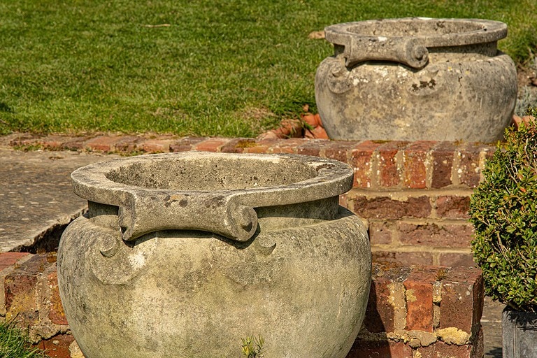 Large Pair of Compton Style Garden Planters - DGA by Tina Bird