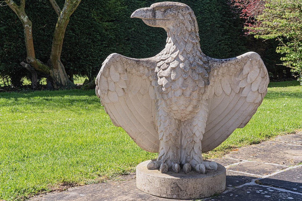 Composite stone eagle gate keepers - DGA by Tina Bird