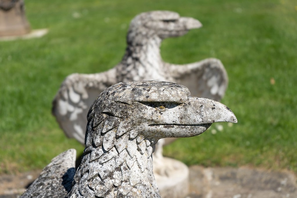 Composite stone eagle gate keepers - DGA by Tina Bird