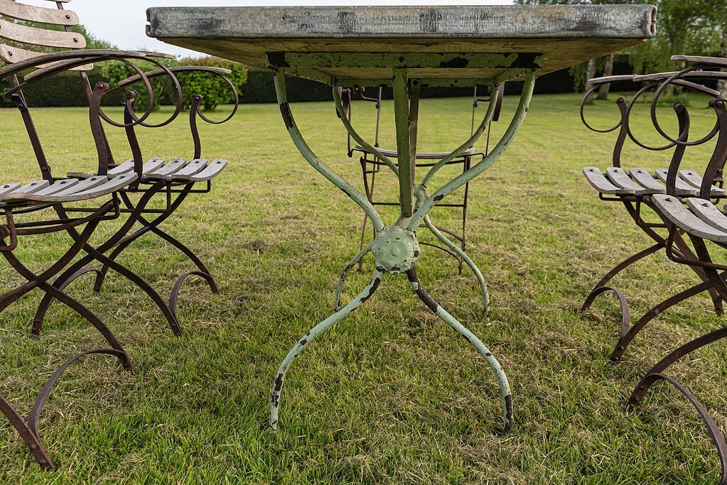 Antique French Garden Dining Table - DGA by Tina Bird