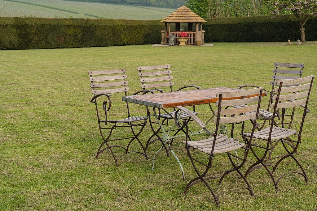 Antique French Garden Dining Table - DGA by Tina Bird