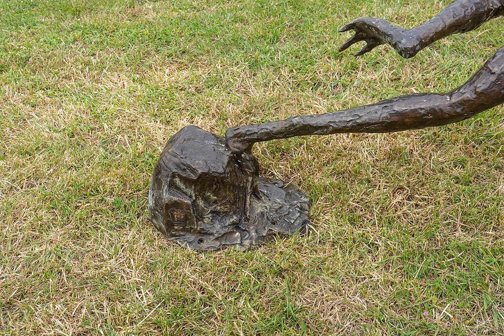 Leaping Frog Sculpture in Bronze Water Fountain - DGA by Tina Bird