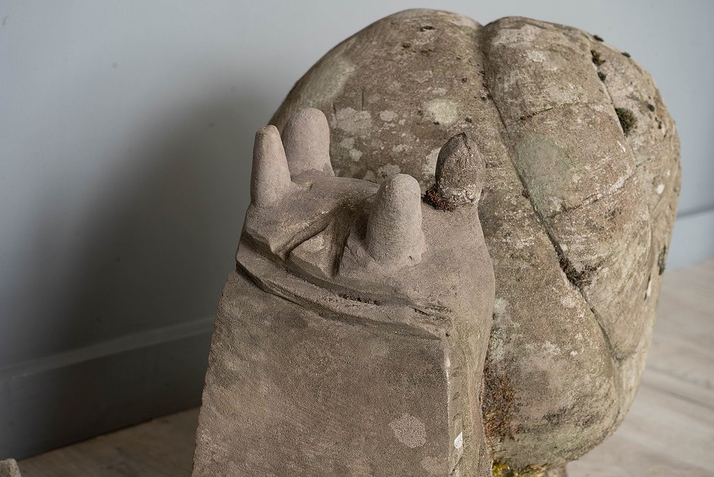 Pair of Stone Garden Snail Statues - DGA by Tina Bird