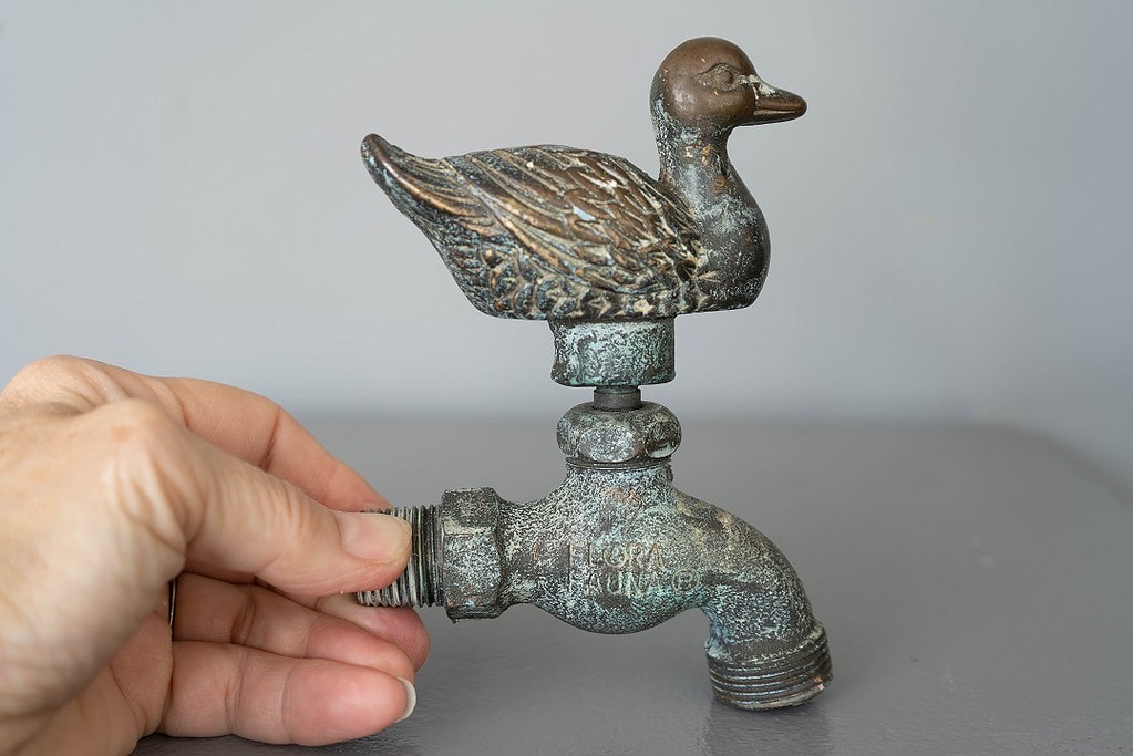 Decorative brass Outdoor Tap Handle - DGA by Tina Bird
