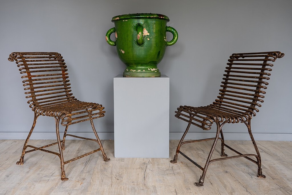 Pair of Antique Arras Garden Chairs - DGA by Tina Bird