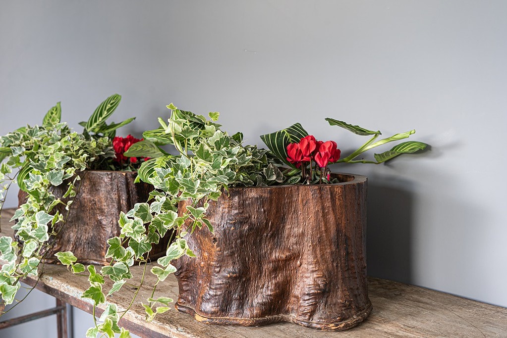 Antique Wooden Japanese Planters - DGA by Tina Bird
