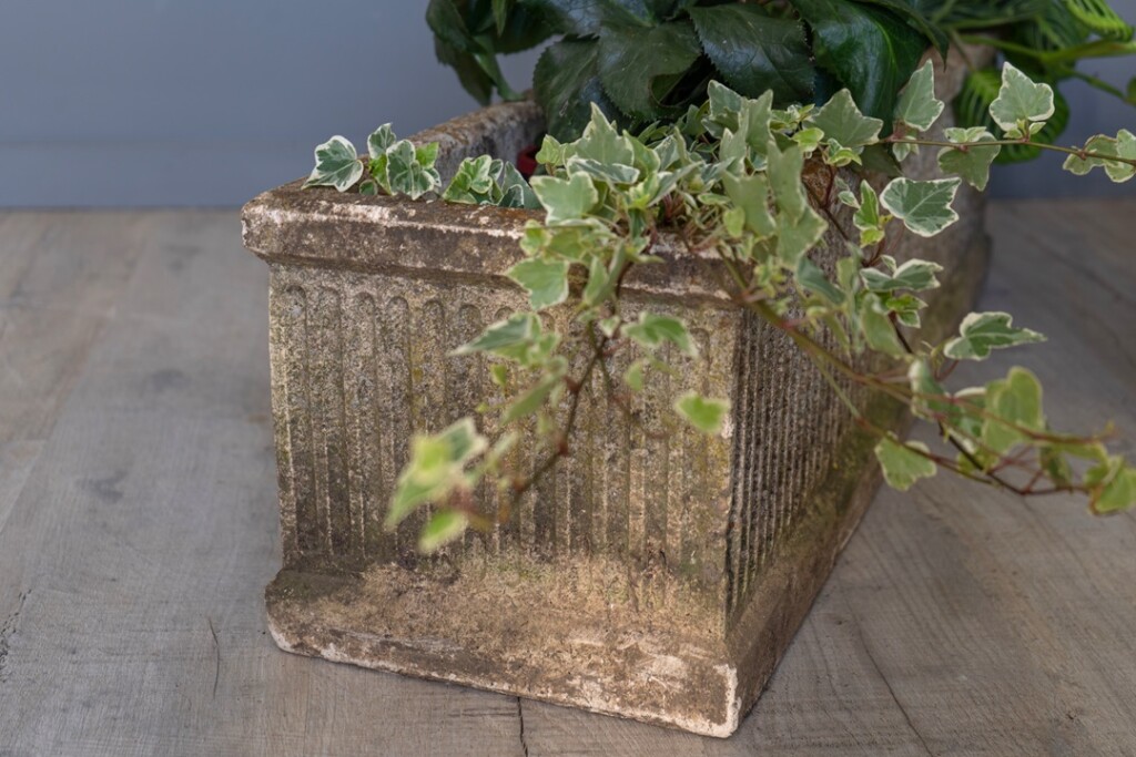 A rectangular Pair of Vintage Garden Planters - DGA by Tina Bird