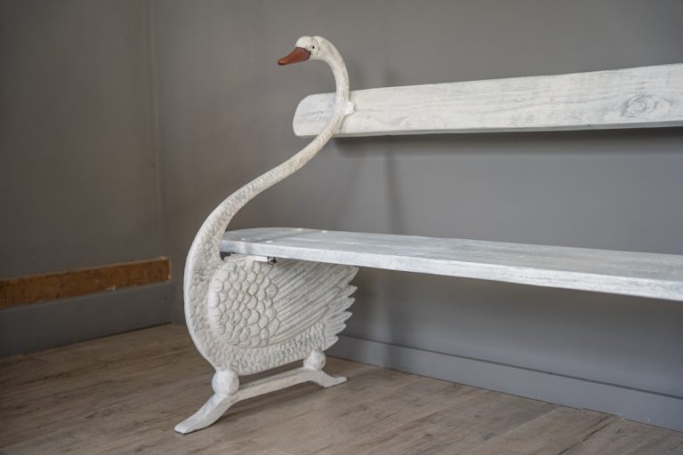Antique Garden Swan Bench - DGA by Tina Bird