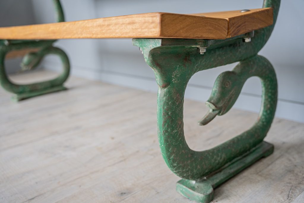 Antique Serpent Garden Bench - DGA by Tina Bird