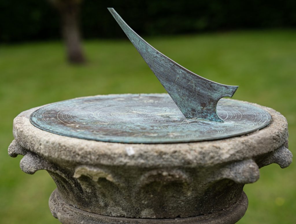 Antique Garden Sundial - DGA by Tina Bird
