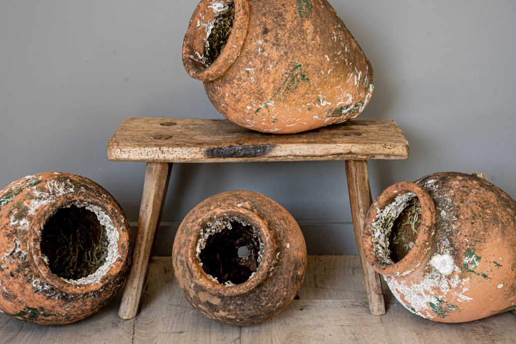 Set of Four French Cockle Pots - DGA by Tina Bird