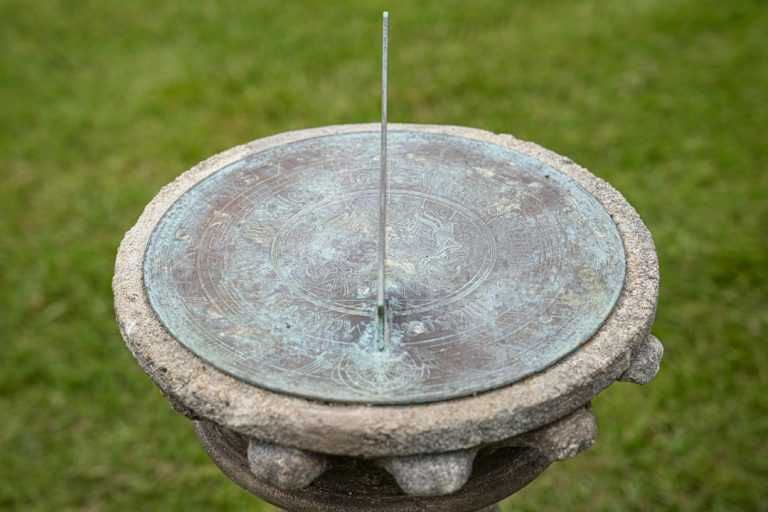 Antique Garden Sundial - DGA by Tina Bird