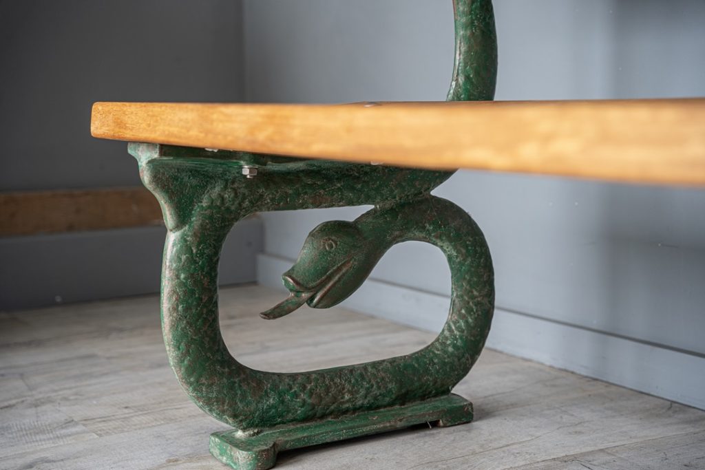 Antique Serpent Garden Bench - DGA by Tina Bird