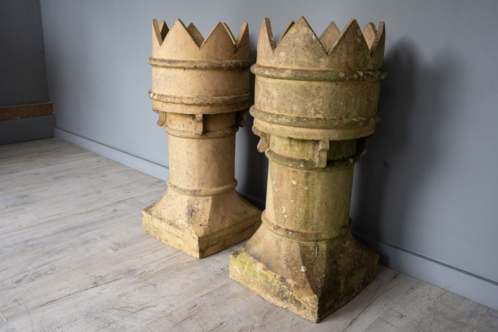 A pair of Antique Chimney Stacks - DGA by Tina Bird