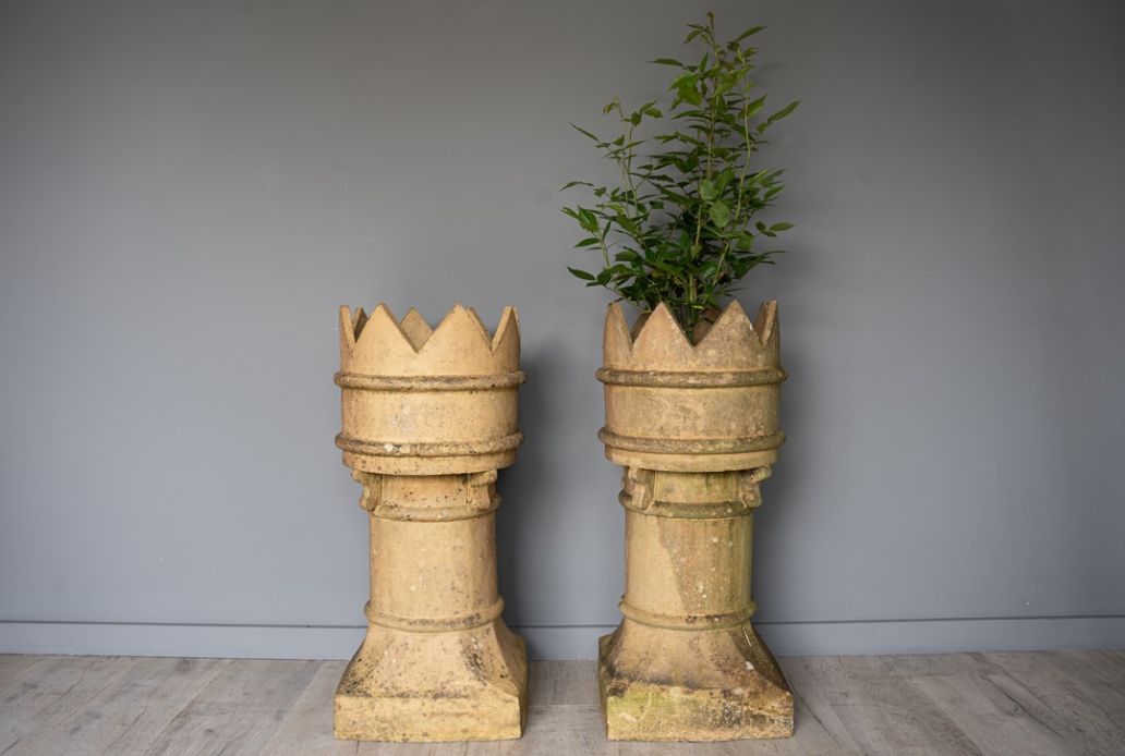 A pair of Antique Chimney Stacks - DGA by Tina Bird