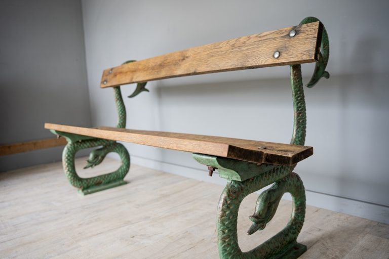 Cast Iron Serpent Garden Bench - DGA by Tina Bird