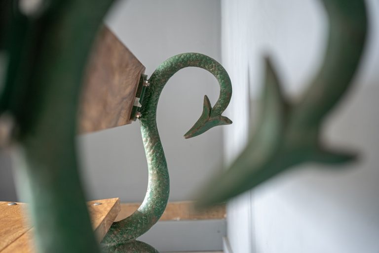 Antique Serpent Garden Bench - DGA by Tina Bird