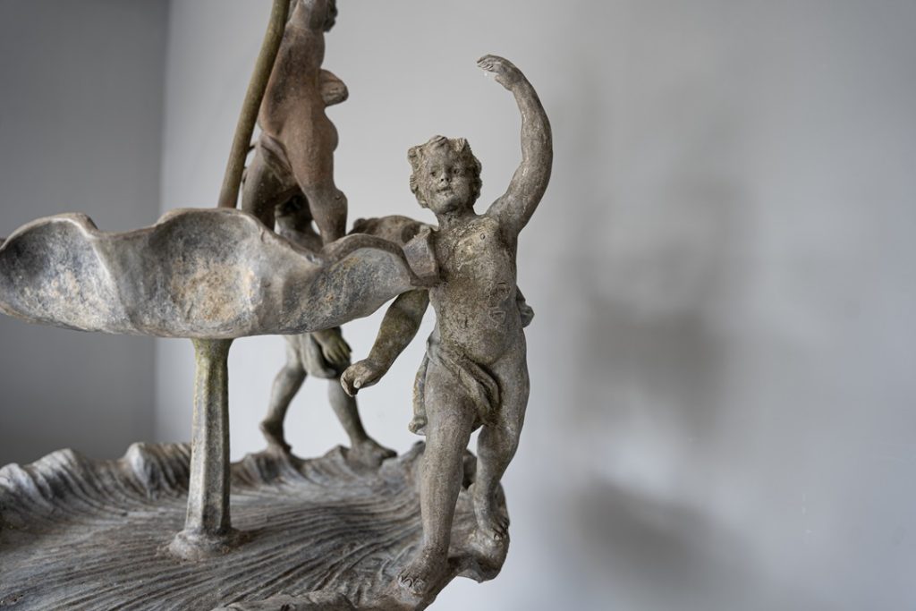 Antique Lead Garden Fountain - DGA by Tina Bird