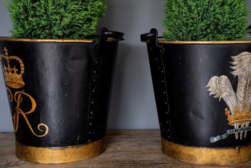 A pair of Decorative Pails - DGA by Tina Bird
