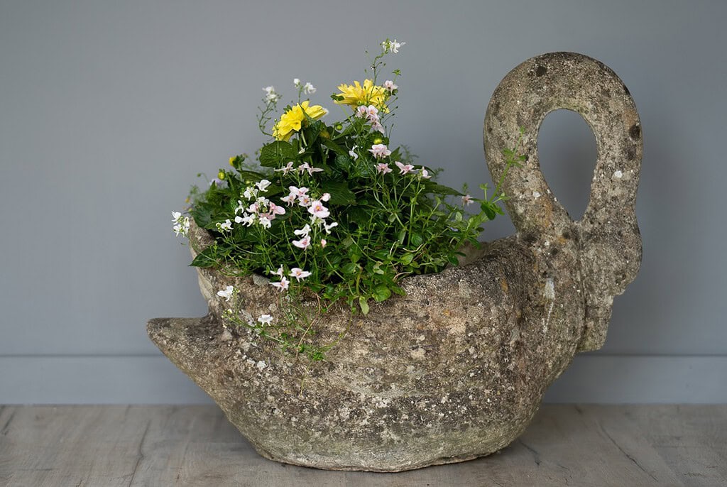 Decorative French Garden Swan Planter - DGA by Tina Bird