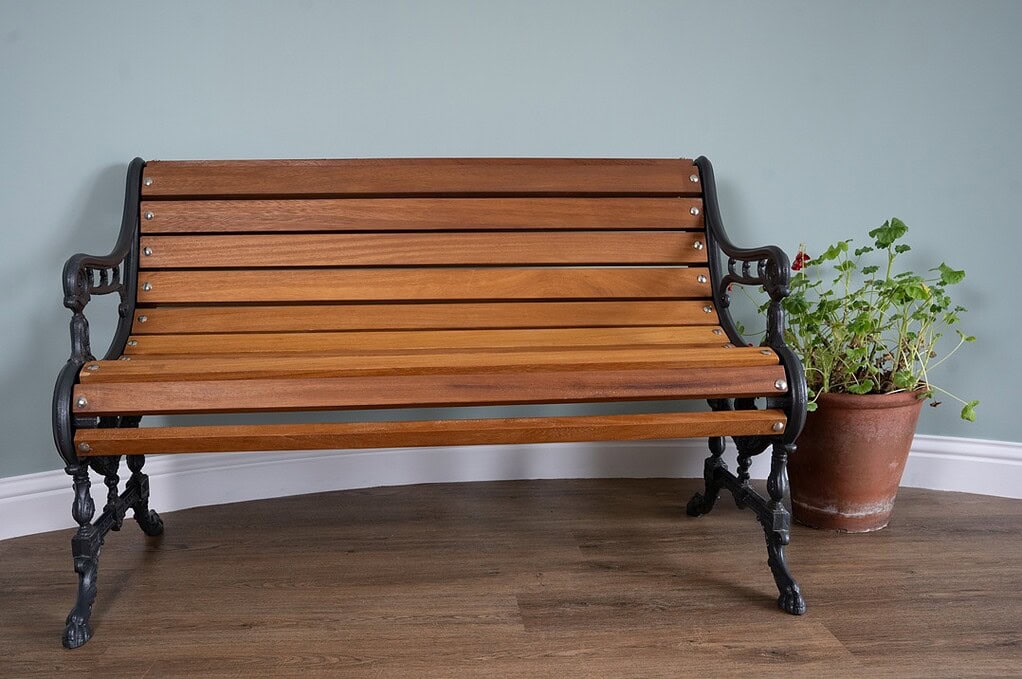 Antique Carron Garden Bench - DGA by Tina Bird