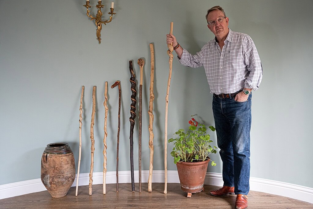 Selection of handmade walking Sticks & Staffs - DGA by Tina Bird