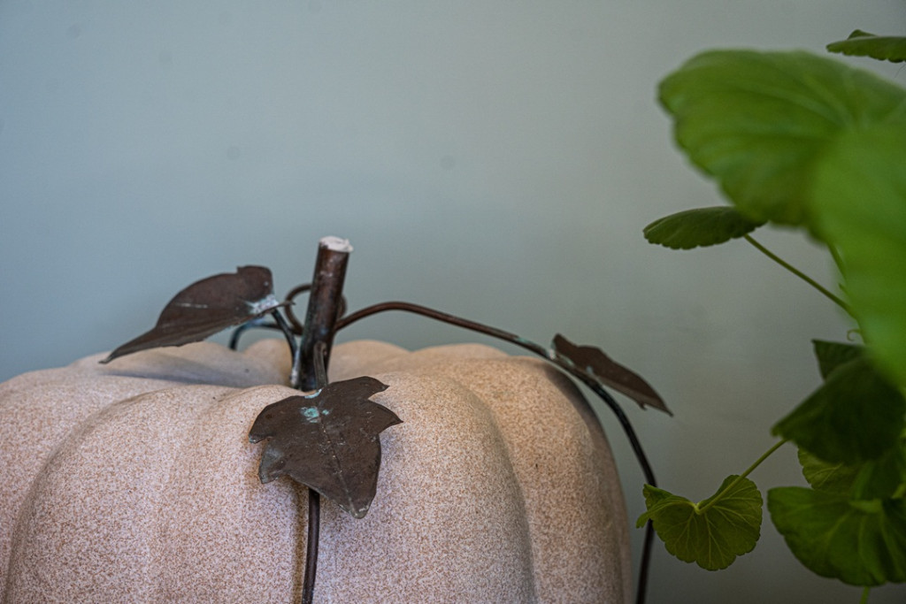 Solid Stone Hand Carved Pumpkin - DGA by Tina Bird