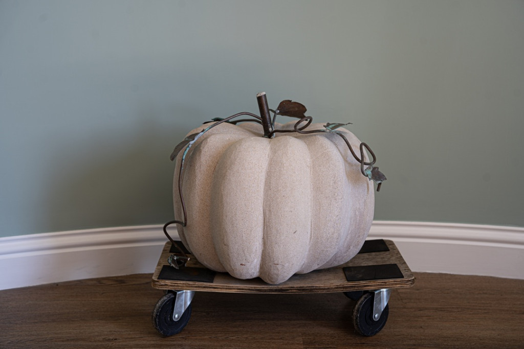 Solid Stone Hand Carved Pumpkin - DGA by Tina Bird