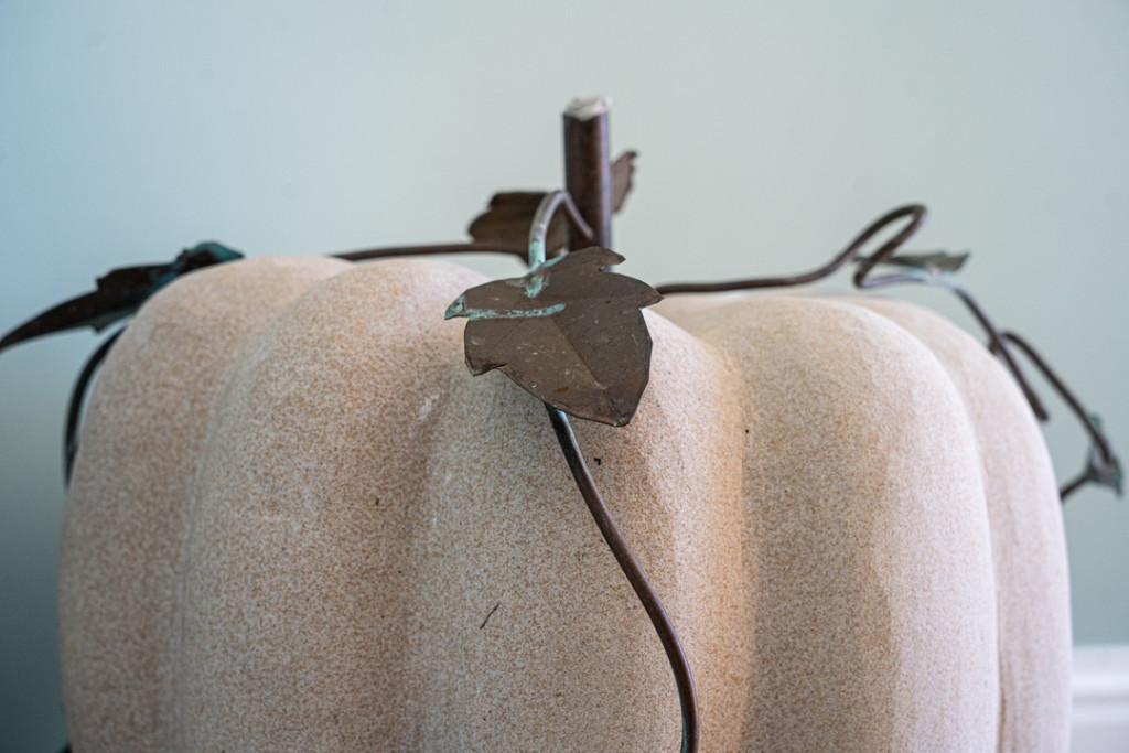 Solid Stone Hand Carved Pumpkin - DGA by Tina Bird